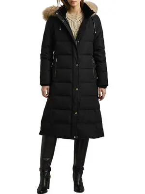 Ralph Lauren Heritage Down And Feather Puffer Coat - Black