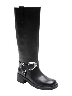 Aerosoles Marley Engineer Boots - Black Leather