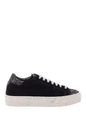 P448 Thea Platform Sneakers Black-gunmetal