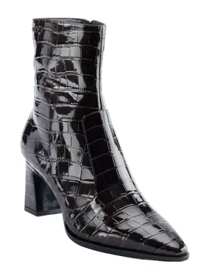 Dkny Sunny Faux-croc Bootie - Brown