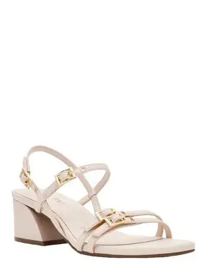 Anne Klein Mackenzie Strappy Sandals - Bone Smooth