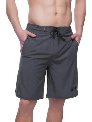 ROKKA&ROLLA Quick-dry Stretch Swim Trunks - Grey