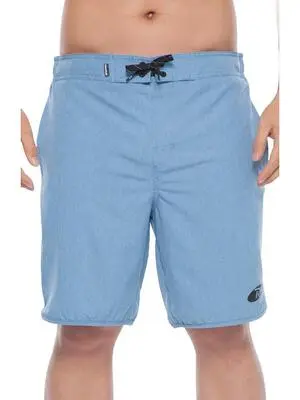 ROKKA&ROLLA Quick-dry Stretch Swim Trunks - Light Blue