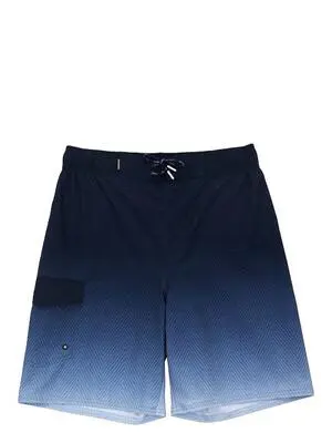 ROKKA&ROLLA Quick-dry Swim Trunks With Elastic Waist - Navy