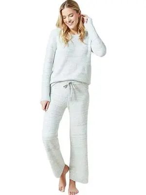 SOFTIES Marshmallow Crew Neck Lounge Set - Heather Grey