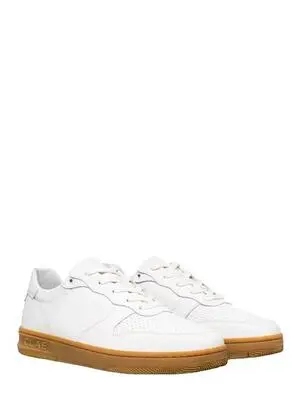 Clae Malone Leather Sneaker - White Leather Light Gum