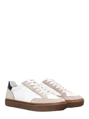 Clae CLAE Monroe Venice Leather Sneakers White Feather Grey Dark Gum