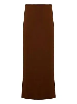 WeWoreWhat Pull On Midi Skirt - Saddle