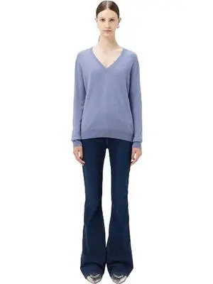 GOBI MONGOLIAN CASHMERE Essential Cashmere V-Neck Sweater English Manor