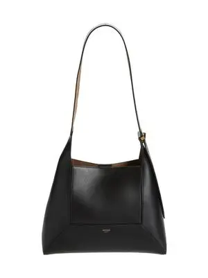 JIMMY CHOO Diamond Leather Hobo - Black/ Gold