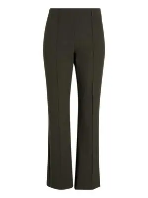 Vince Niki Mid-rise Cropped Flare Pants - Deep Forest