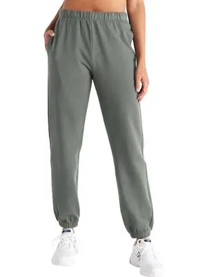 THE STANDARD STITCH Relaxed Fit French Terry Sweatpants Thyme