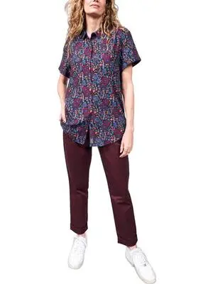 WILDFANG Empower Button-Up Shirt Cosmos Black Multi
