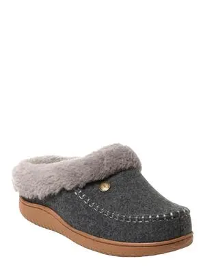 DEARFOAMS Atley Energy Return Clog Slipper Dark Heather Grey