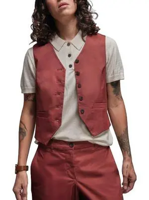 WILDFANG Tailored Fit Vest Cinnamon
