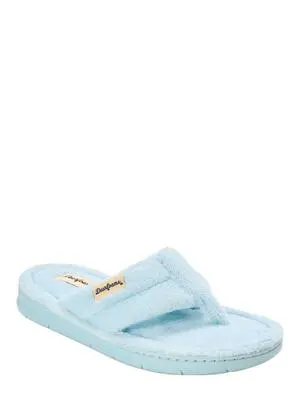 DEARFOAMS Wrenley Terry Thong Slipper - Blue Wash