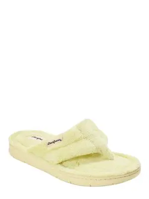 DEARFOAMS Wrenley Terry Thong Slipper - Daiquiri