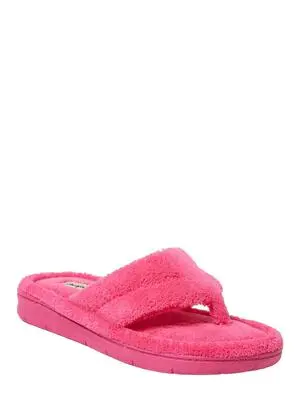 DEARFOAMS Wrenley Terry Thong Slipper - Paradise Pink