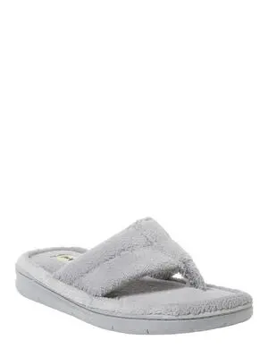 DEARFOAMS Wrenley Terry Thong Slipper - Sleet