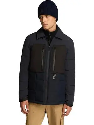 ALPENHAUS Alpenhaus Berdiac Mixed Media Quilted Jacket Indigo