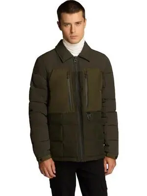 ALPENHAUS Alpenhaus Berdiac Mixed Media Quilted Jacket Moss