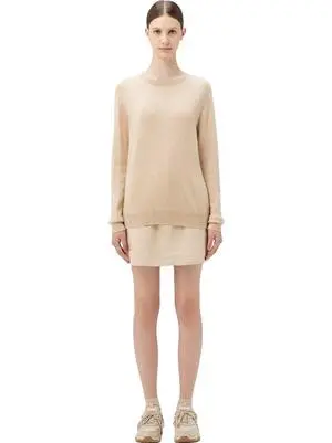 Gobi Cashmere Cashmere Crewneck Sweater Beige