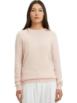 Gobi Cashmere Cashmere Crewneck Sweater Rosewater