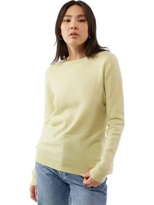 Gobi Cashmere Cashmere Crewneck Sweater Tender Yellow