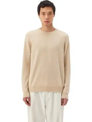 Gobi Cashmere Gobi Mongolian Cashmere Crew Neck Sweater - Beige