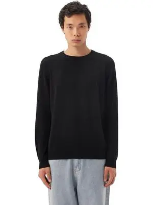 Gobi Cashmere GOBI Mongolian Cashmere Crew Neck Sweater Black