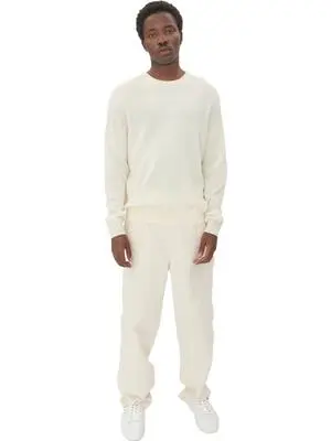 Gobi Cashmere GOBI Mongolian Cashmere Crew Neck Sweater White