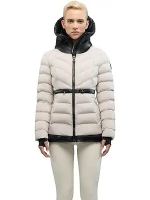 ALPENHAUS Everlong Lightweight Herringbone Quilted Puffer - Stone