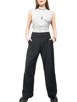 WILDFANG The Empower Wide Leg Trouser - Black