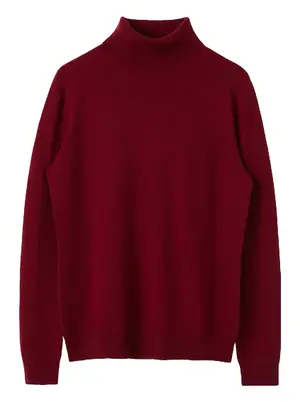 Gobi Cashmere Cashmere Turtleneck Sweater Bordeaux