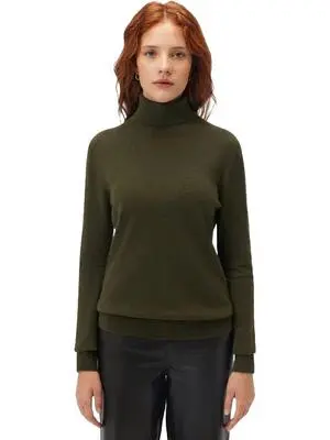 Gobi Cashmere Cashmere Turtleneck Sweater Capulet Olive