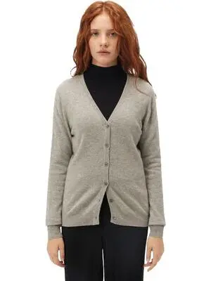 Gobi Cashmere Essential Cashmere V-neck Cardigan - Dawn Blue