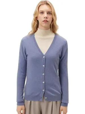 Gobi Cashmere Essential Cashmere V-Neck Cardigan English Manor