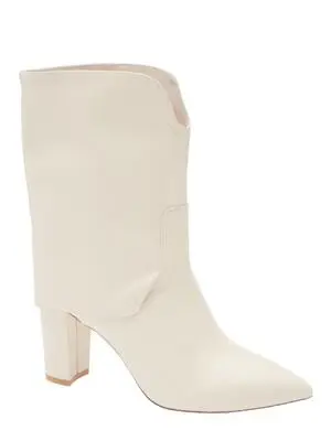 KOKO + PALENKI Leather Western Boots - Bone Leather