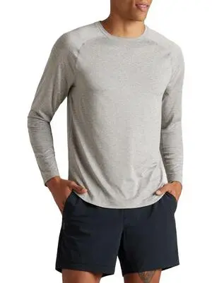 RHONE Rhone Atmosphere Long Sleeve T-Shirt Brushed Nickle Grey
