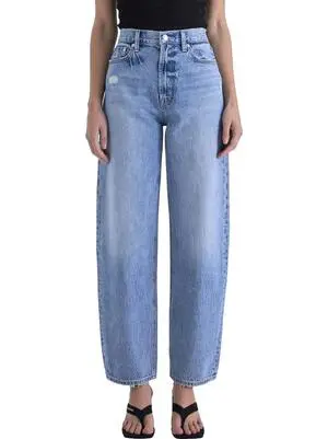 PISTOLA Wes High-waist Barrel Jeans - Blue Cloud