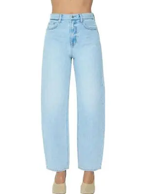 PISTOLA Wes High-waist Barrel Jeans - Waves