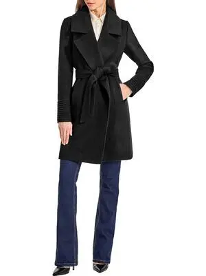 Sentaler Alpaca And Wool Wrap Coat - Black