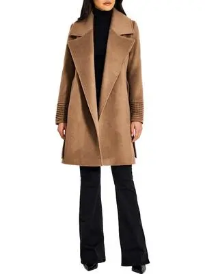 Sentaler Alpaca And Wool Wrap Coat - Brown