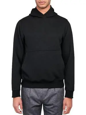 BROOKLYN BRIGADE Slim Fit Quilted Knit Hoodie Black