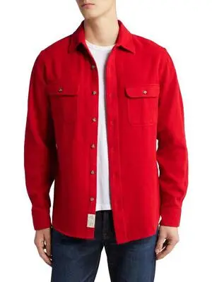SCHOTT Flannel Work Shirt Red
