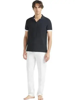 Vilebrequin Solid Cotton Polo - Noir