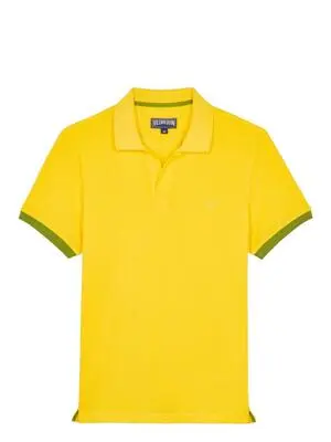 Vilebrequin Solid Cotton Polo Soleil