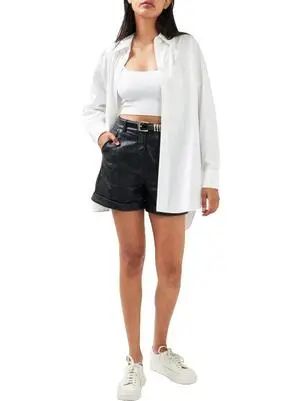 BELLE & BLOOM Oversized Shirt - White