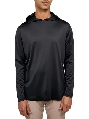 CON.STRUCT Regular Fit Melange Recycled Performance Hoodie Black