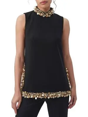 Trina Turk Wonderous Top - Black